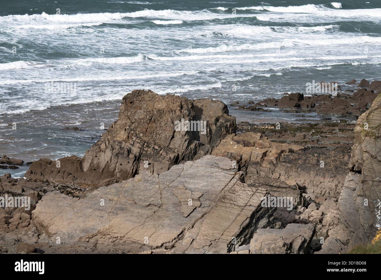 Prehistoric ancient rock formations on the South West coast of Cornwall ...