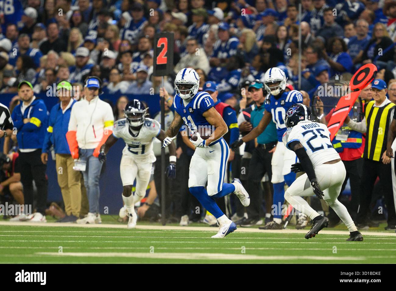 Indianapolis Colts wide receiver Michael Pittman Jr. (11) runs with the ...