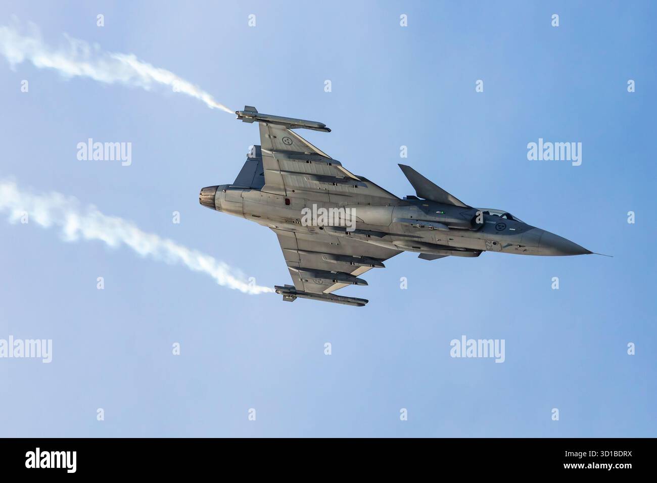 Radom, Poland - August 28, 2025: Swedish Air Force SAAB JAS 39 Gripen ...