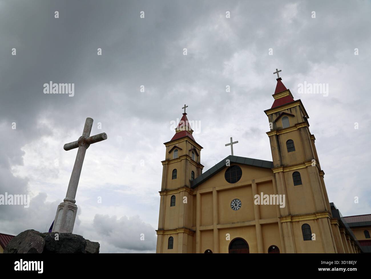Roman Catholic Church of Saint Mary Queen at Mbini in Equatorial Guinea ...