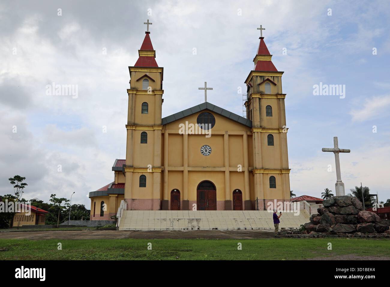 Roman Catholic Church of Saint Mary Queen at Mbini in Equatorial Guinea ...