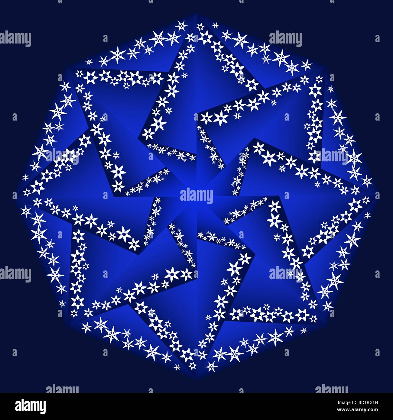 Snowy white wreath Stock Vector Images - Alamy