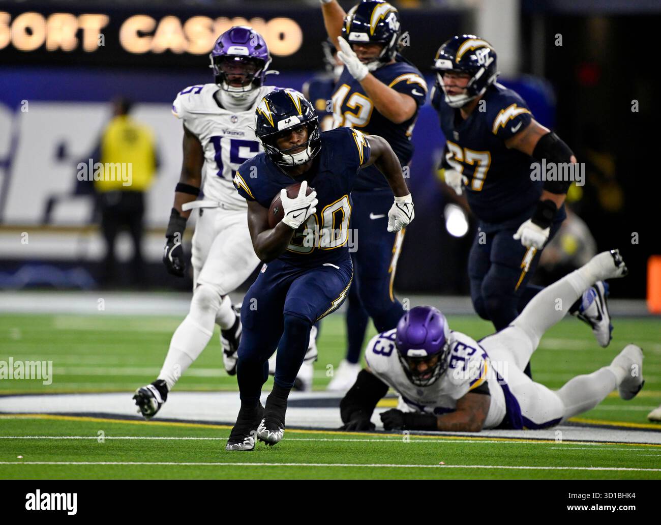 October 23, 2025 Los Angeles Chargers running back Kimani Vidal (30 ...