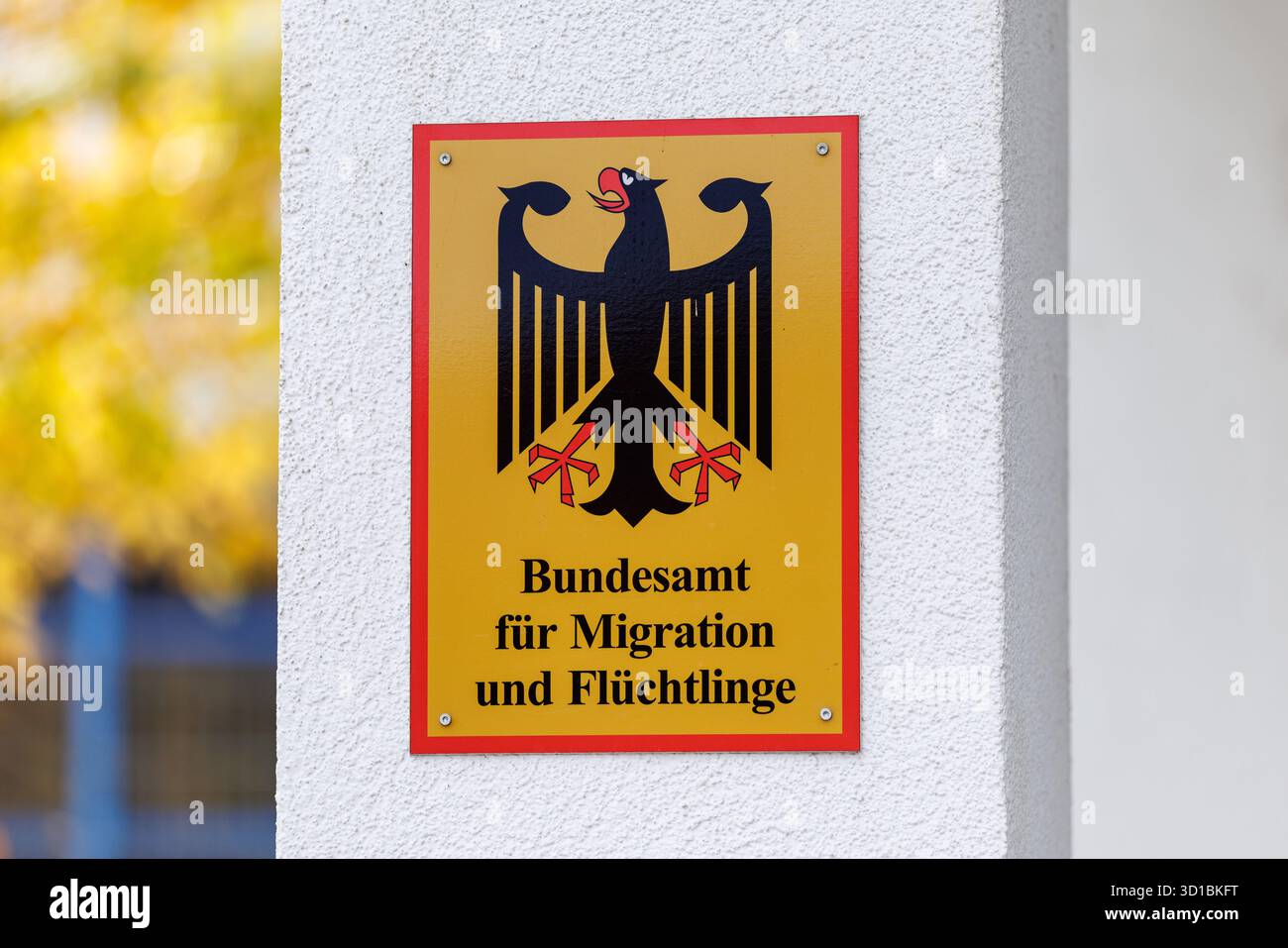 24 October 2025, Bavaria, Augsburg: The words "Federal Office for ...
