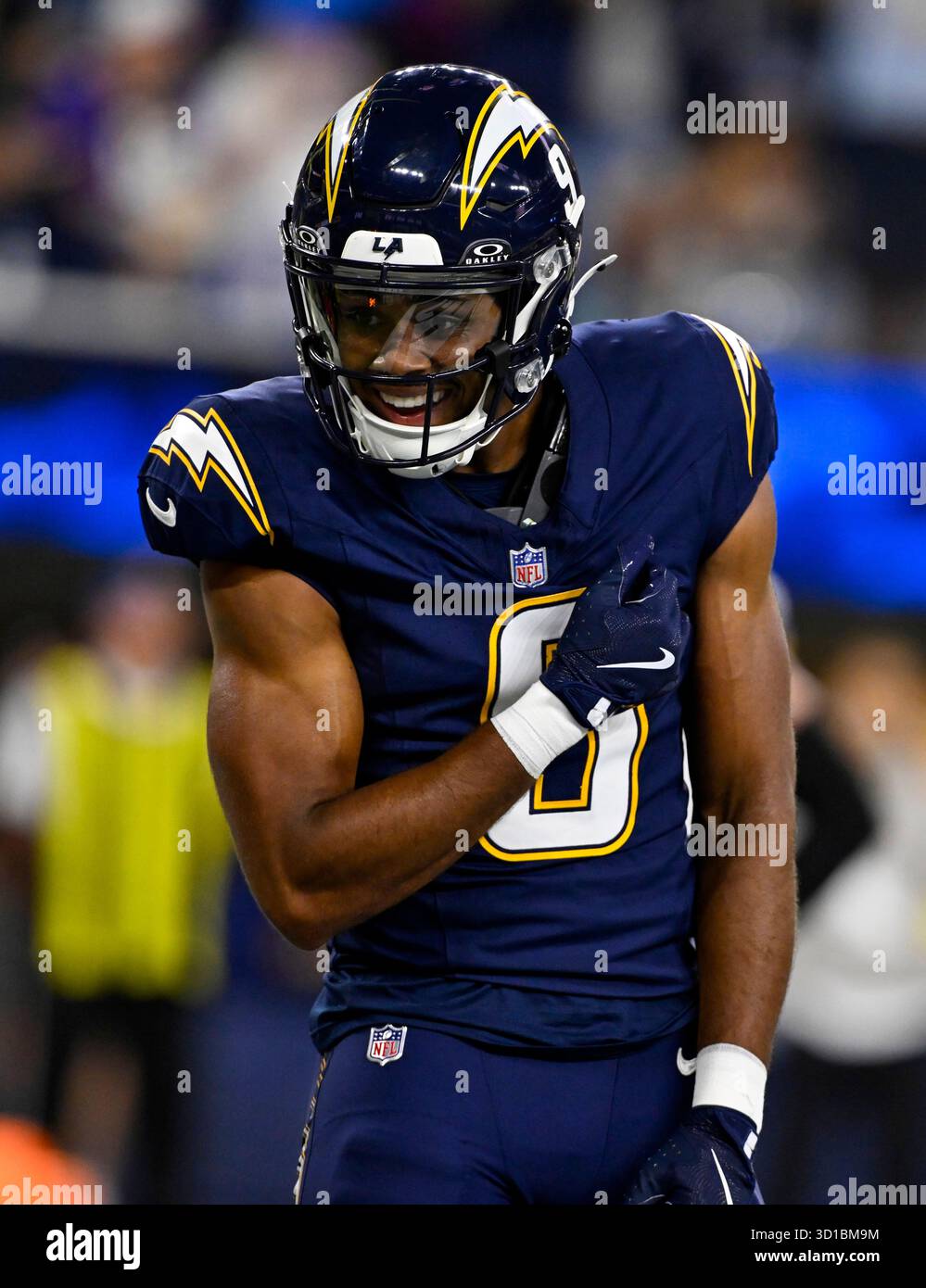 October 23, 2025 Los Angeles Chargers wide receiver Tre' Harris (9 ...