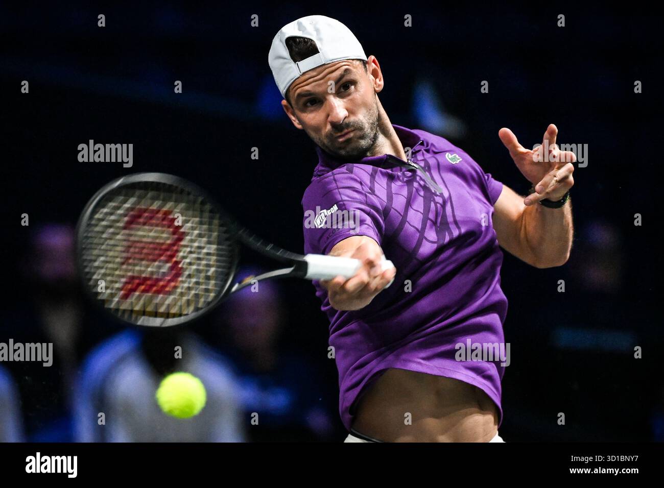 Grigor DIMITROV of Bulgaria during the first day of the Rolex Paris ...