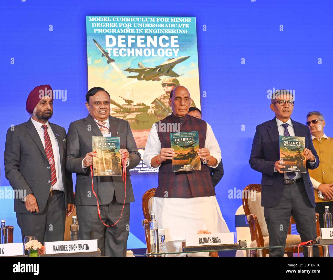 NEW DELHI, INDIA - OCTOBER 27: Defense Minister Rajnath Singh at the ...