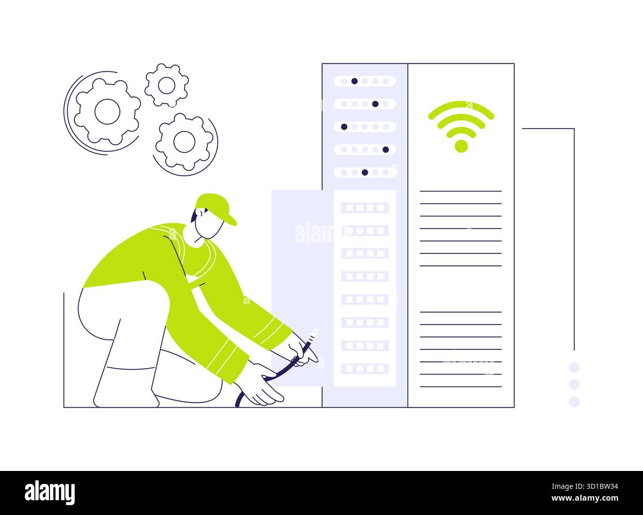 Local area network line Cut Out Stock Images & Pictures - Alamy