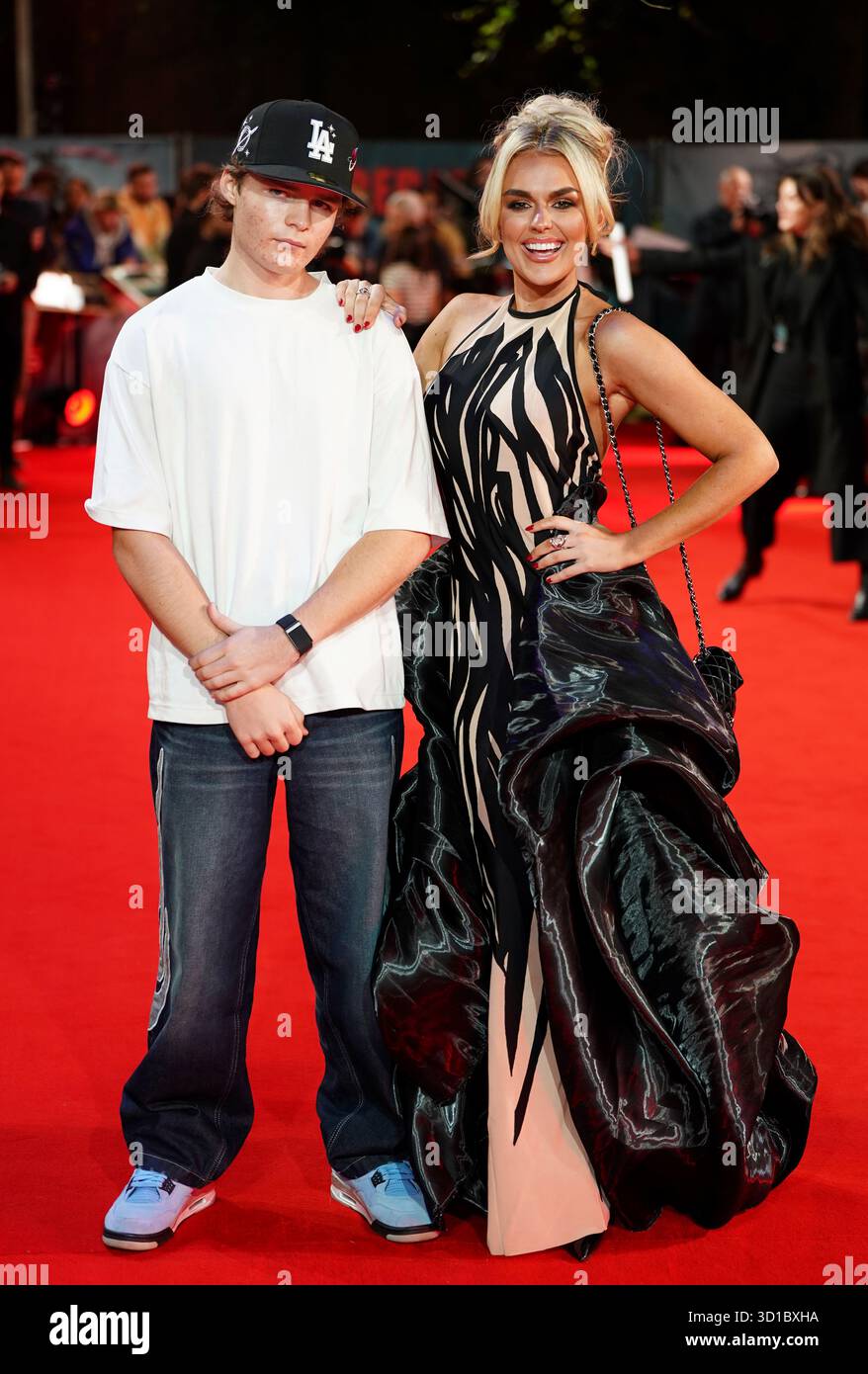 Tallia Storm (right) attending the Predator: Badlands UK special ...