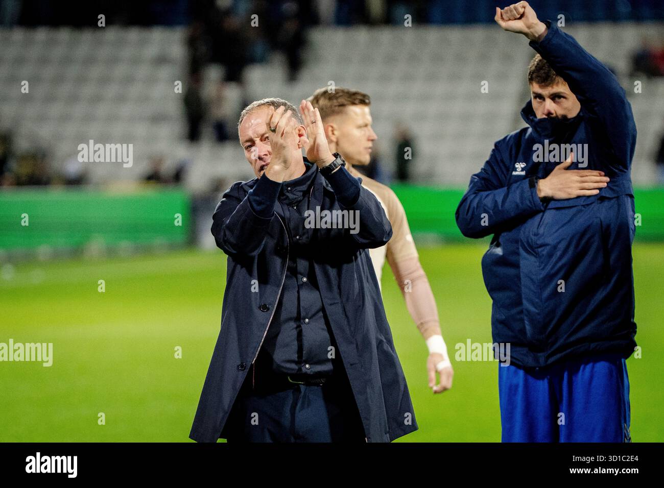 Broendby IF's head coach Steve Cooper after the 3F Superliga match ...
