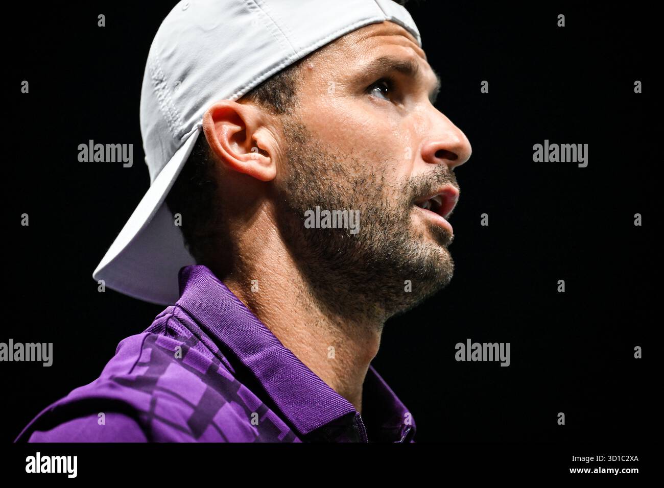 Grigor DIMITROV of Bulgaria during the first day of the Rolex Paris ...