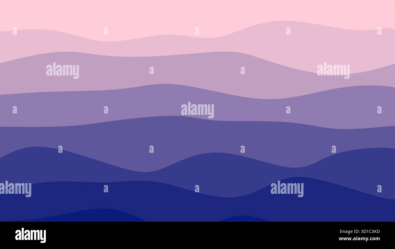 Abstract blue wavy background with gradient ocean tones Stock Vector ...