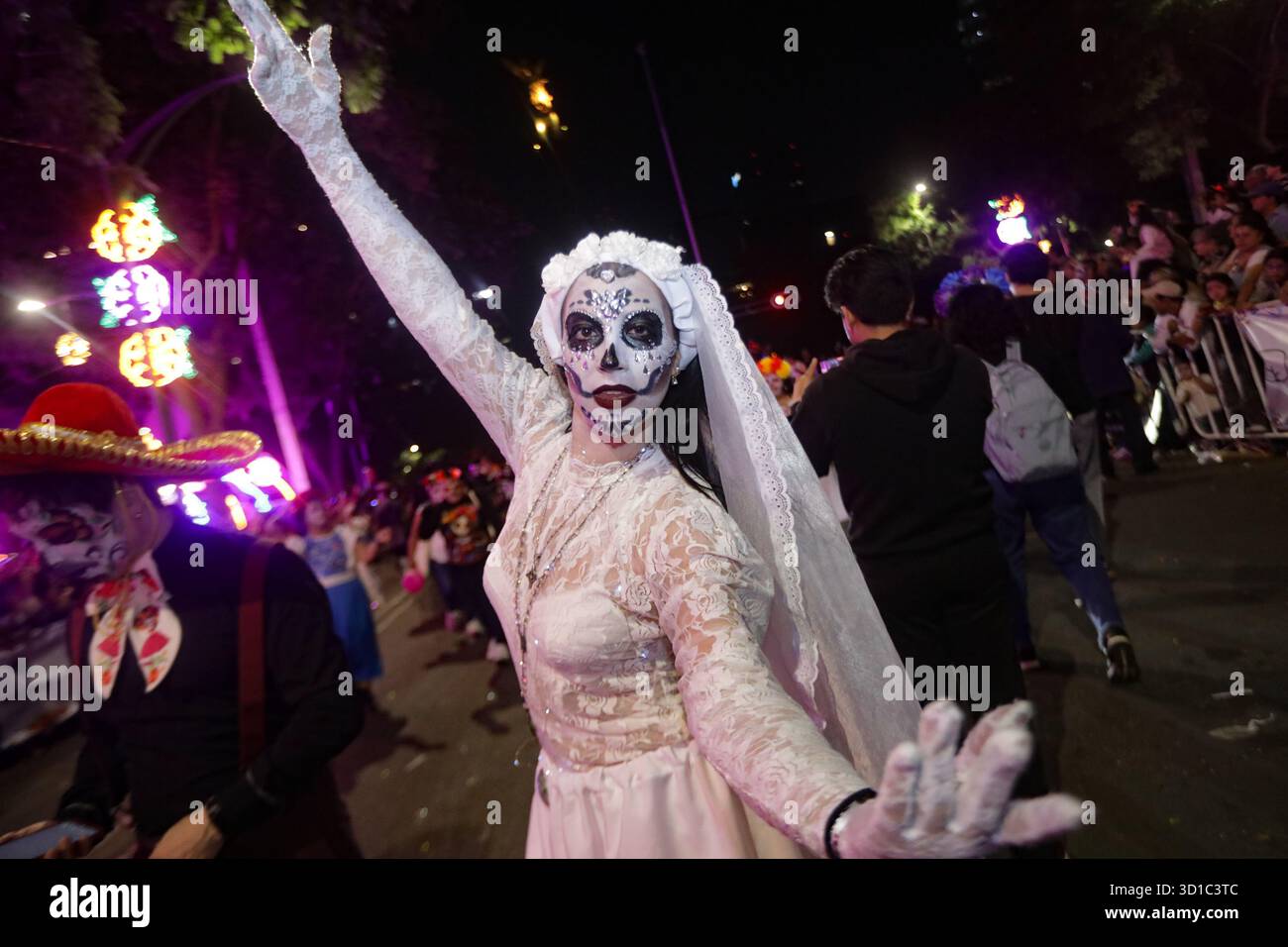 People taking part during the 2025 Mega Procession of Catrinas as part ...