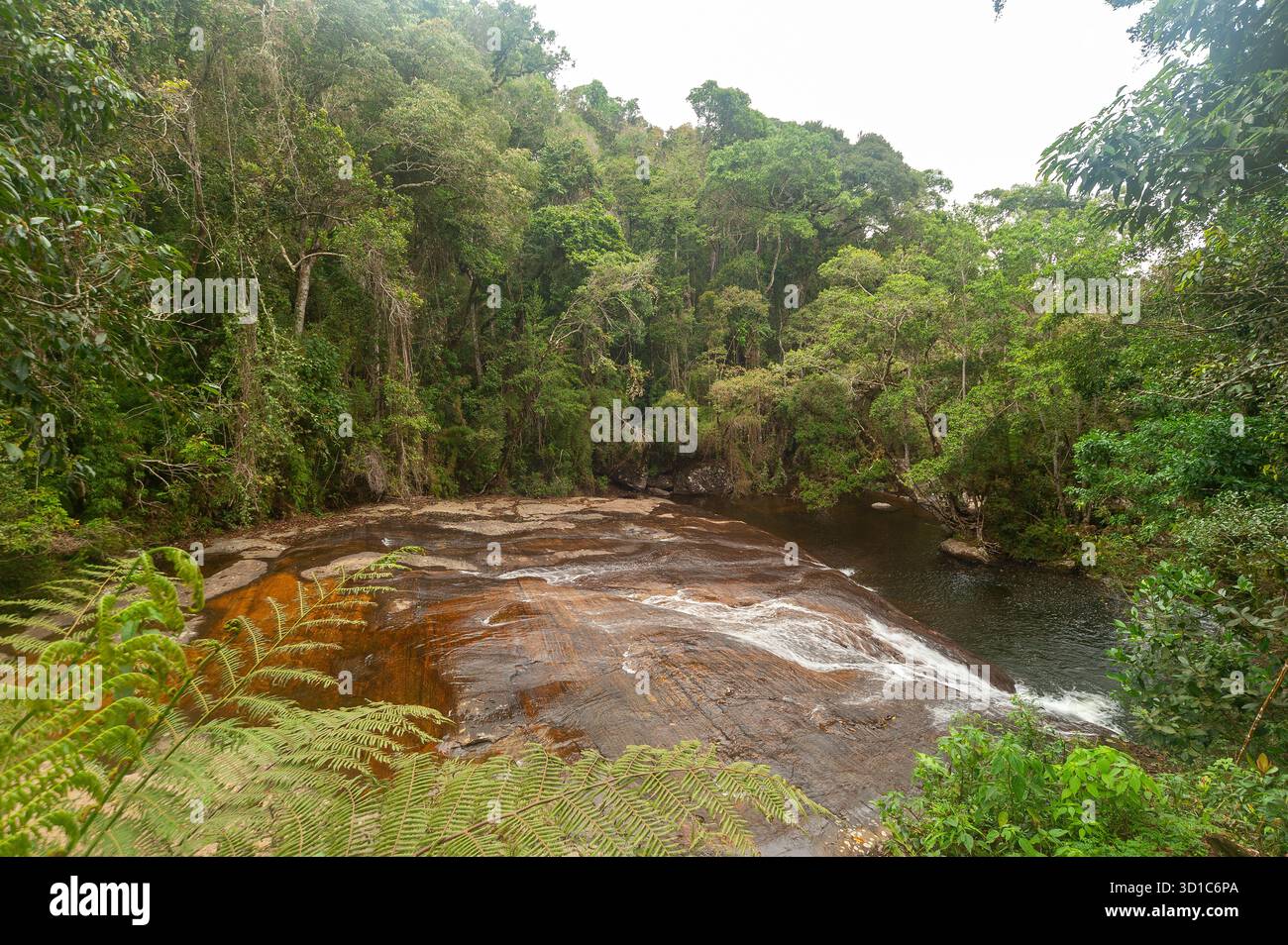 Waterfall at Green Valley, Caparaó National Park, Espirito Santo Estate ...