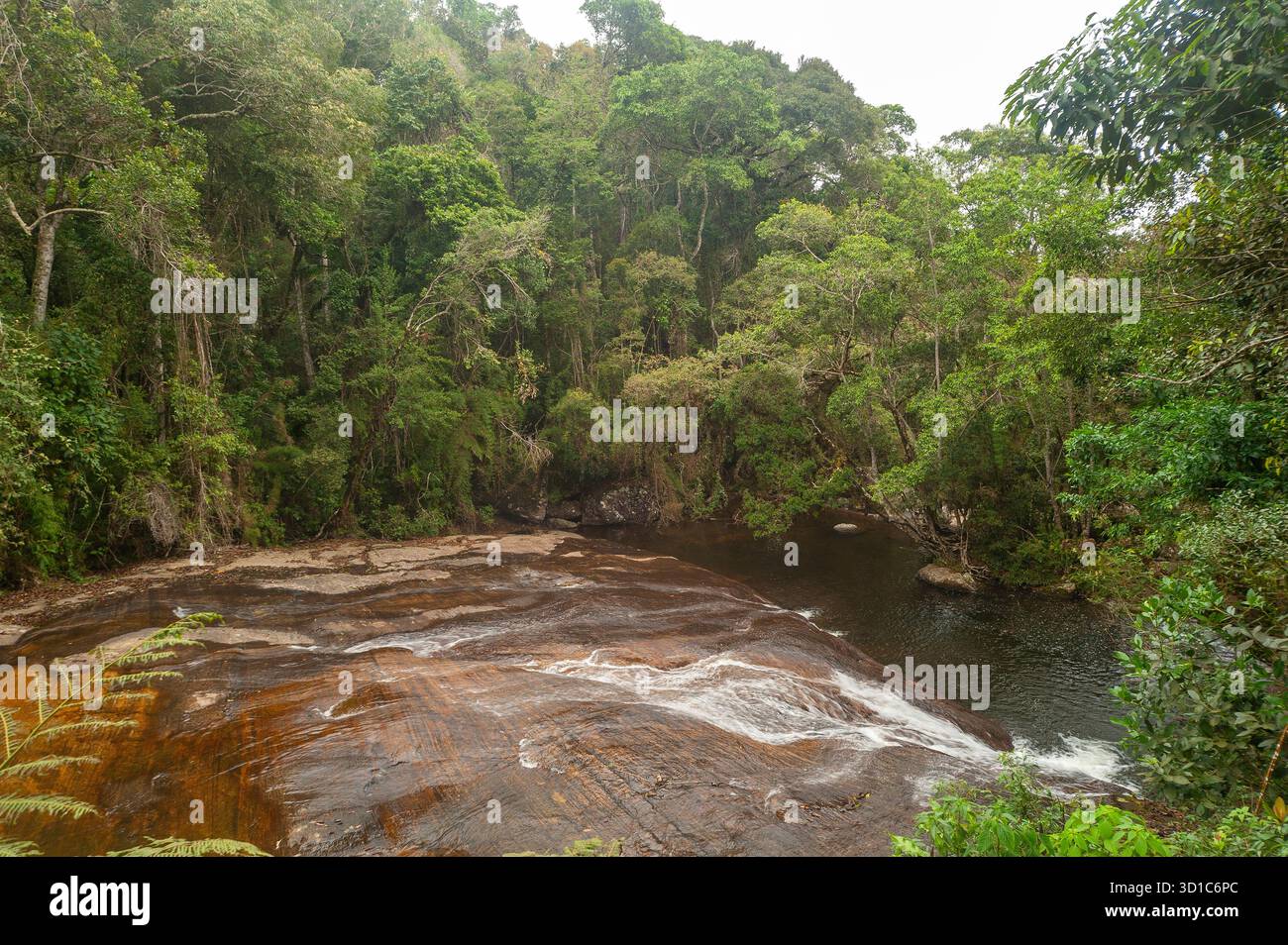 Waterfall at Green Valley, Caparaó National Park, Espirito Santo Estate ...
