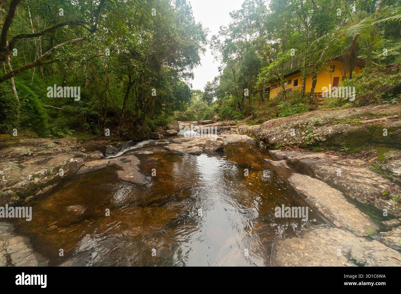 Waterfall at Green Valley, Caparaó National Park, Espirito Santo Estate ...