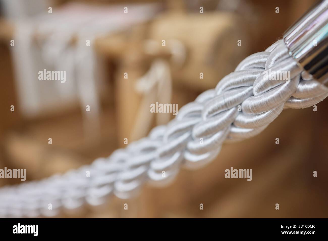 Nautical mooring line rope on the jetty. Curled mooring line Stock ...