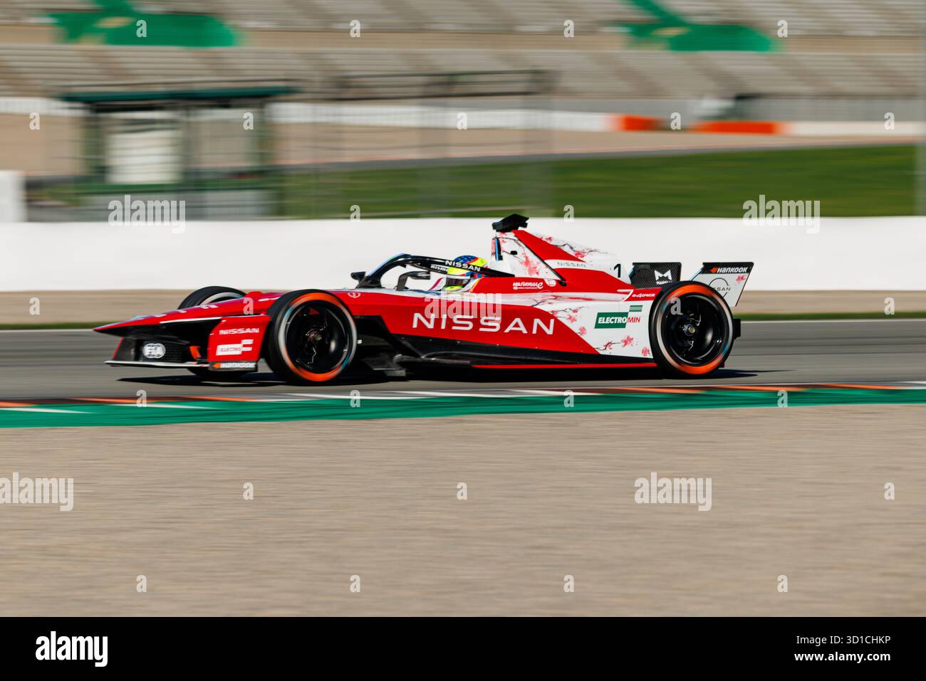 Valencia, Spain. 27th Oct 2025. Oliver Rowland of Nissan Formula E Team ...
