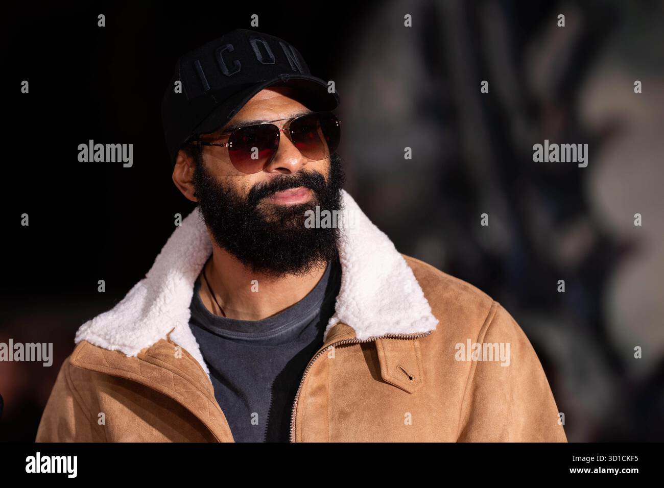 David Haye poses for photographers upon arrival at the premiere of the ...