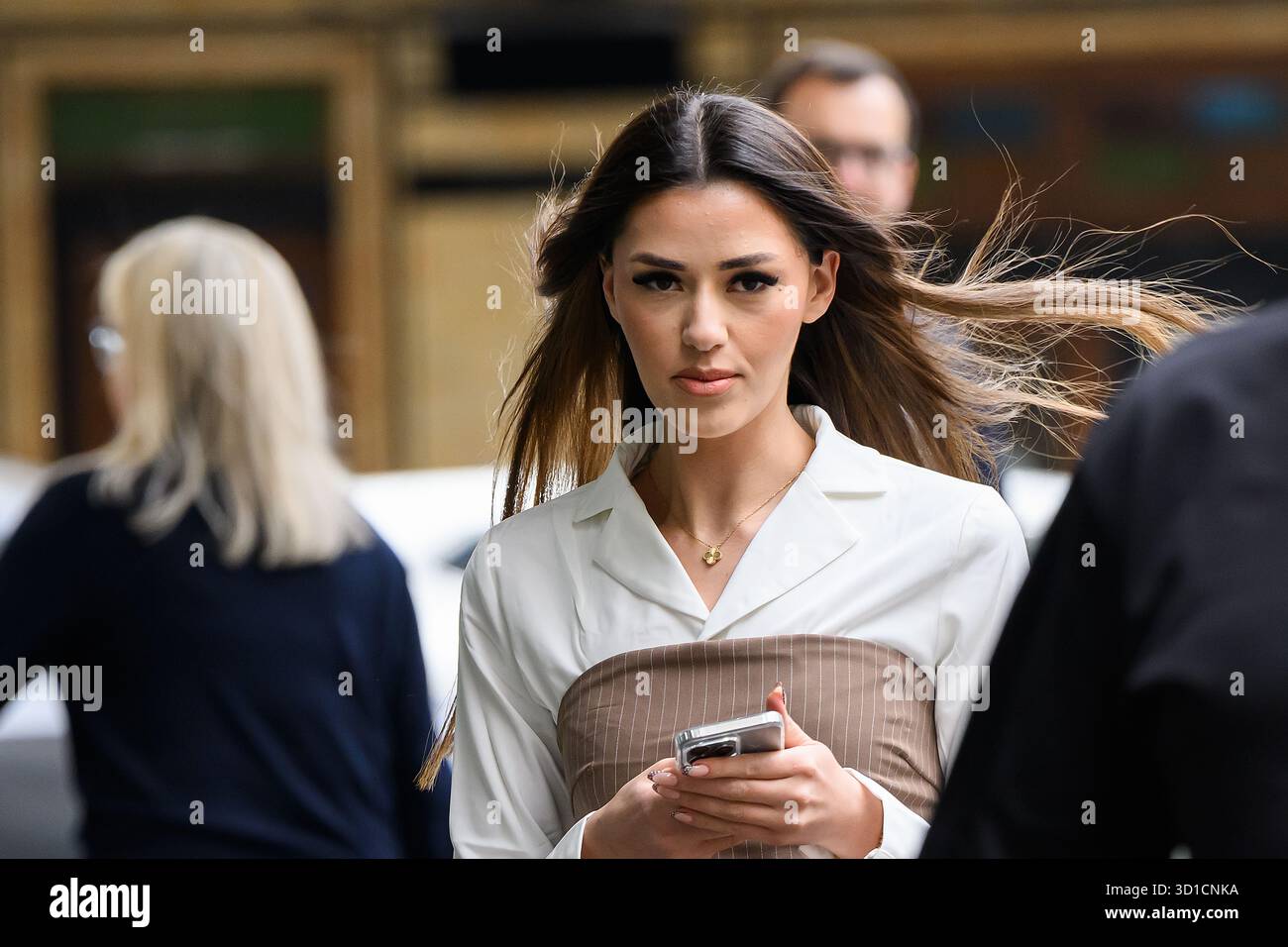 Sarah Mouhanna arrives at the the Downing Centre John Maddison Tower ...