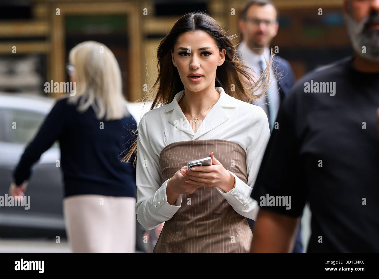 Sarah Mouhanna arrives at the the Downing Centre John Maddison Tower ...