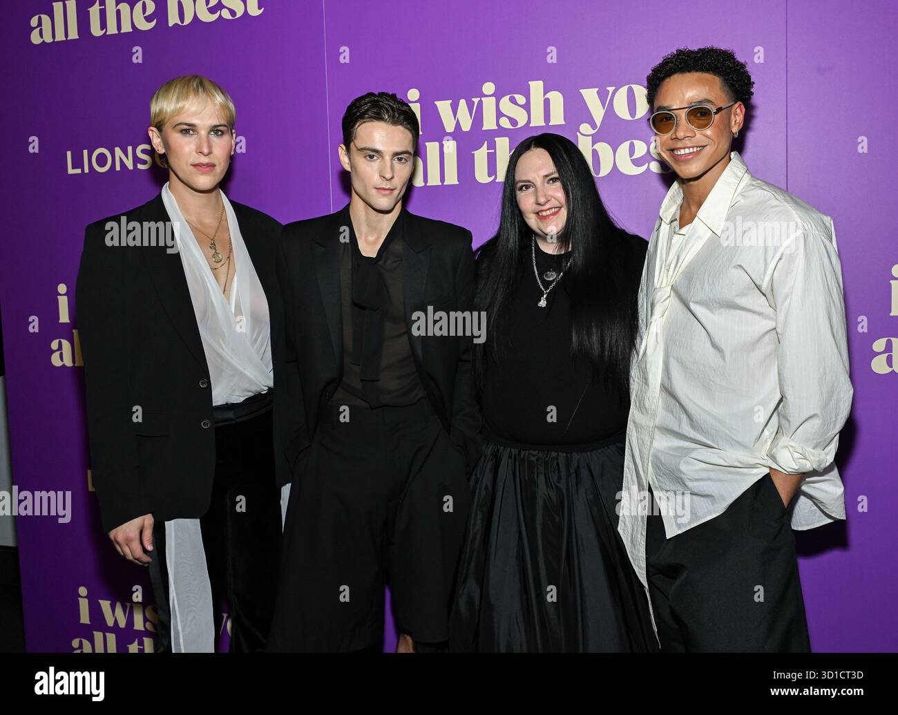 Tommy Dorfman, left, Corey Fogelmanis, Lena Dunham and Miles Gutierrez ...