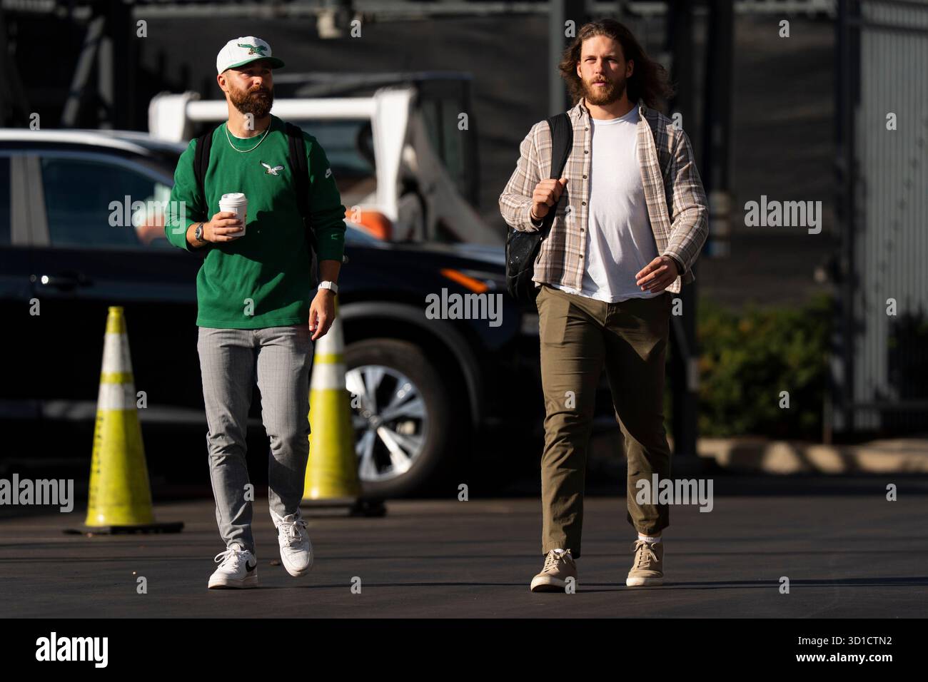 Philadelphia Eagles kicker Jake Elliott, left, and long snapper Cal ...