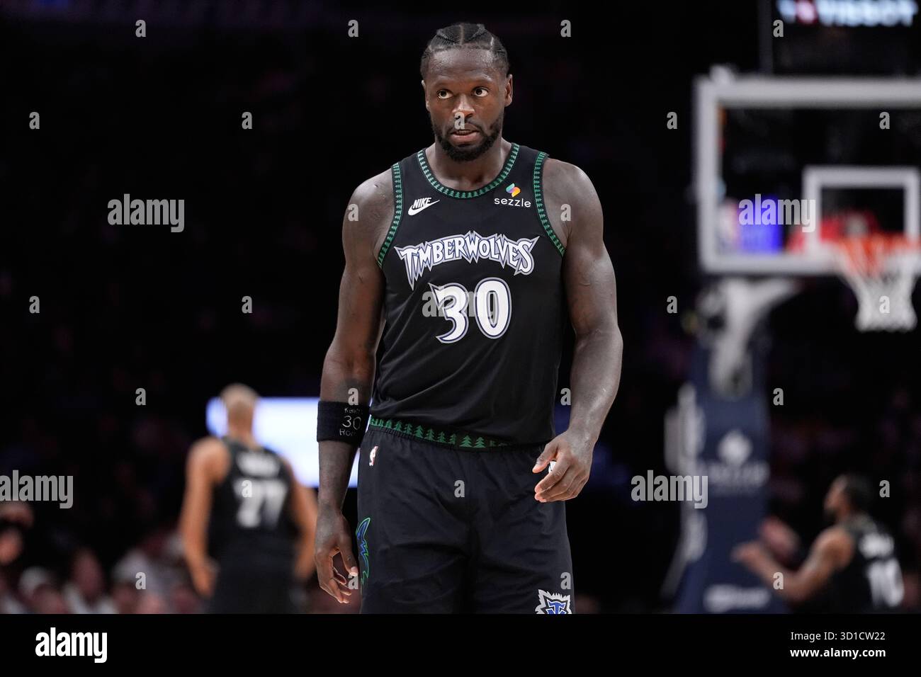 Minnesota Timberwolves forward Julius Randle (30) walks across the ...