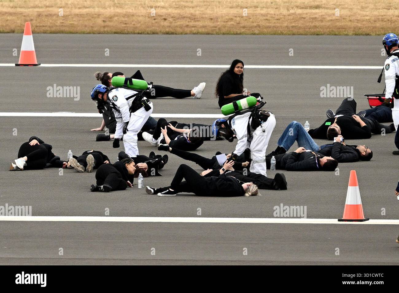 Emergency services respond during a multiagency emergency exercise at ...