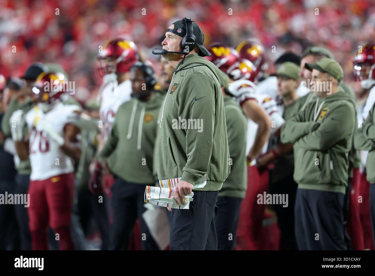 October 27, 2025: Washington Commanders head coach Dan Quinn looks on ...