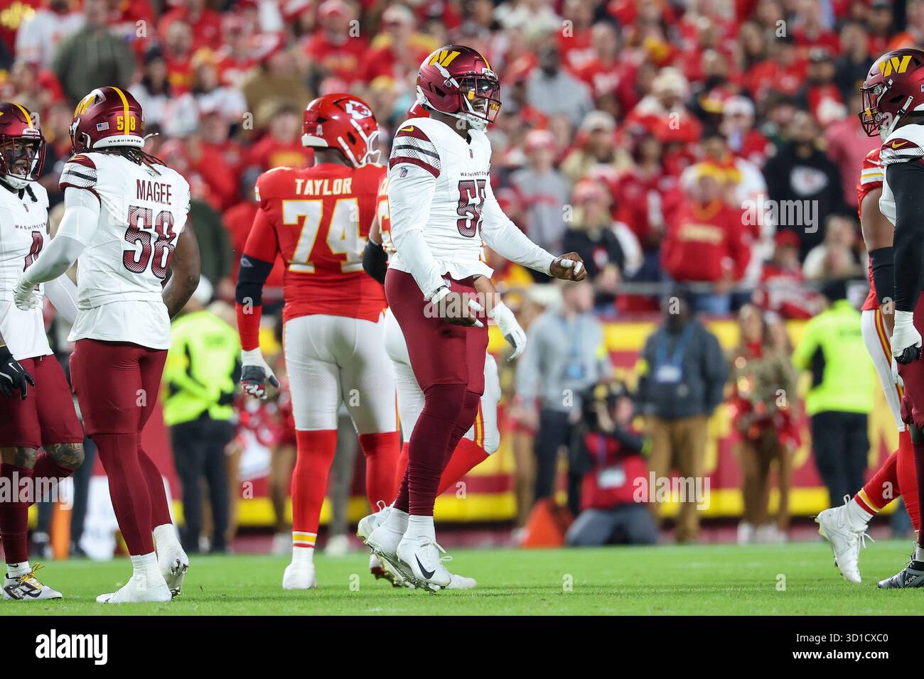 October 27, 2025: Washington Commanders defensive end Jacob Martin (55 ...