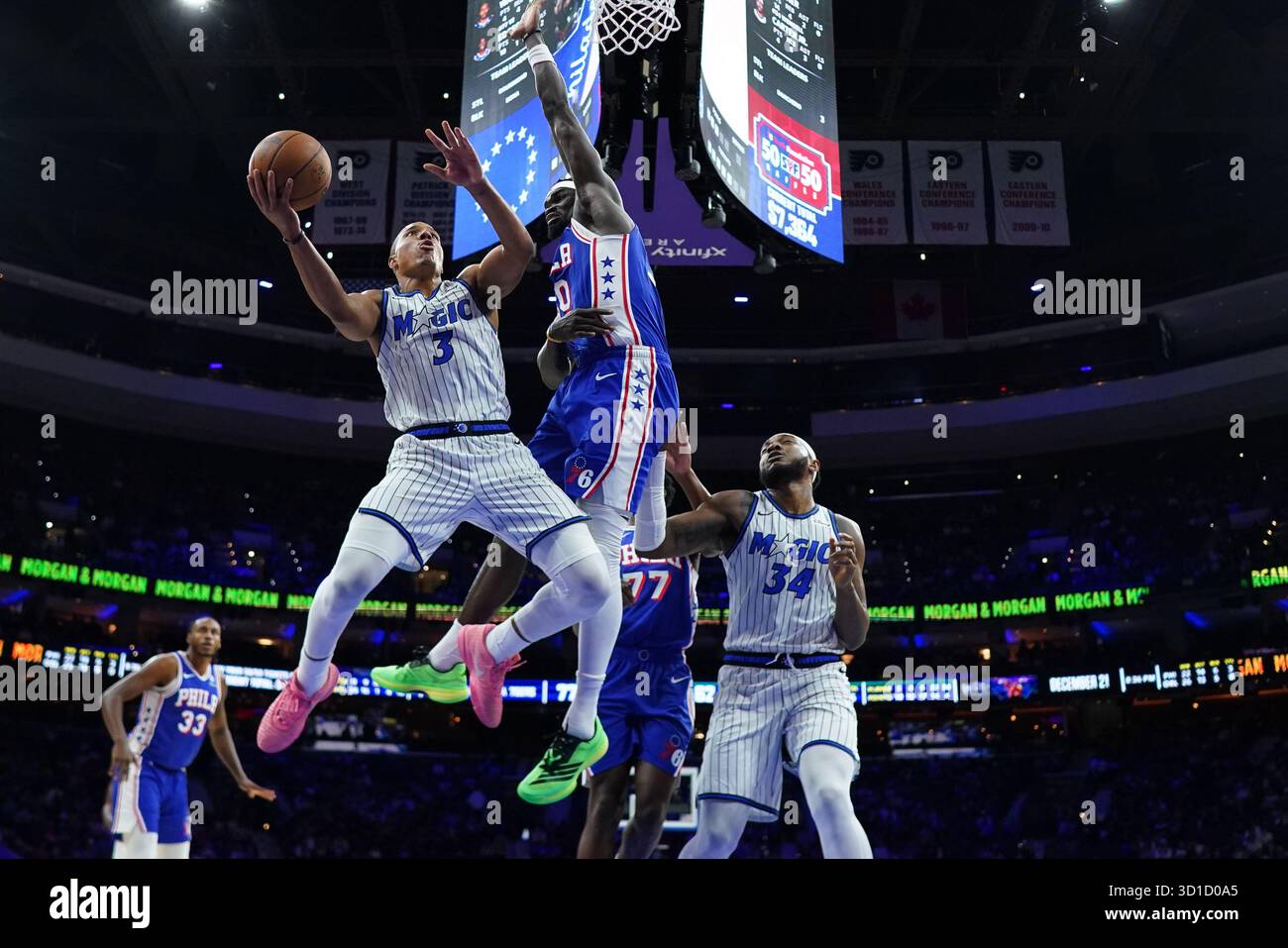 Orlando Magic's Desmond Bane plays during an NBA basketball game Monday ...