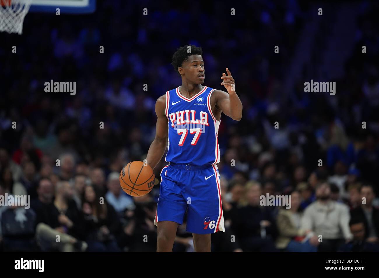 Philadelphia 76ers' VJ Edgecombe plays during an NBA basketball game ...