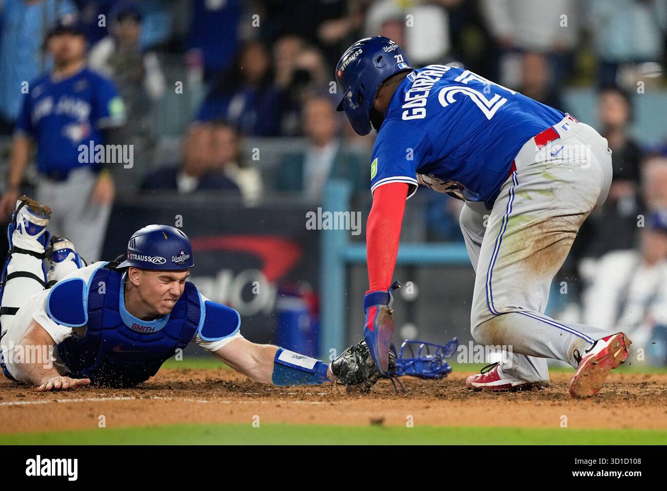 Toronto Blue Jays' Vladimir Guerrero Jr. scores past Los Angeles ...