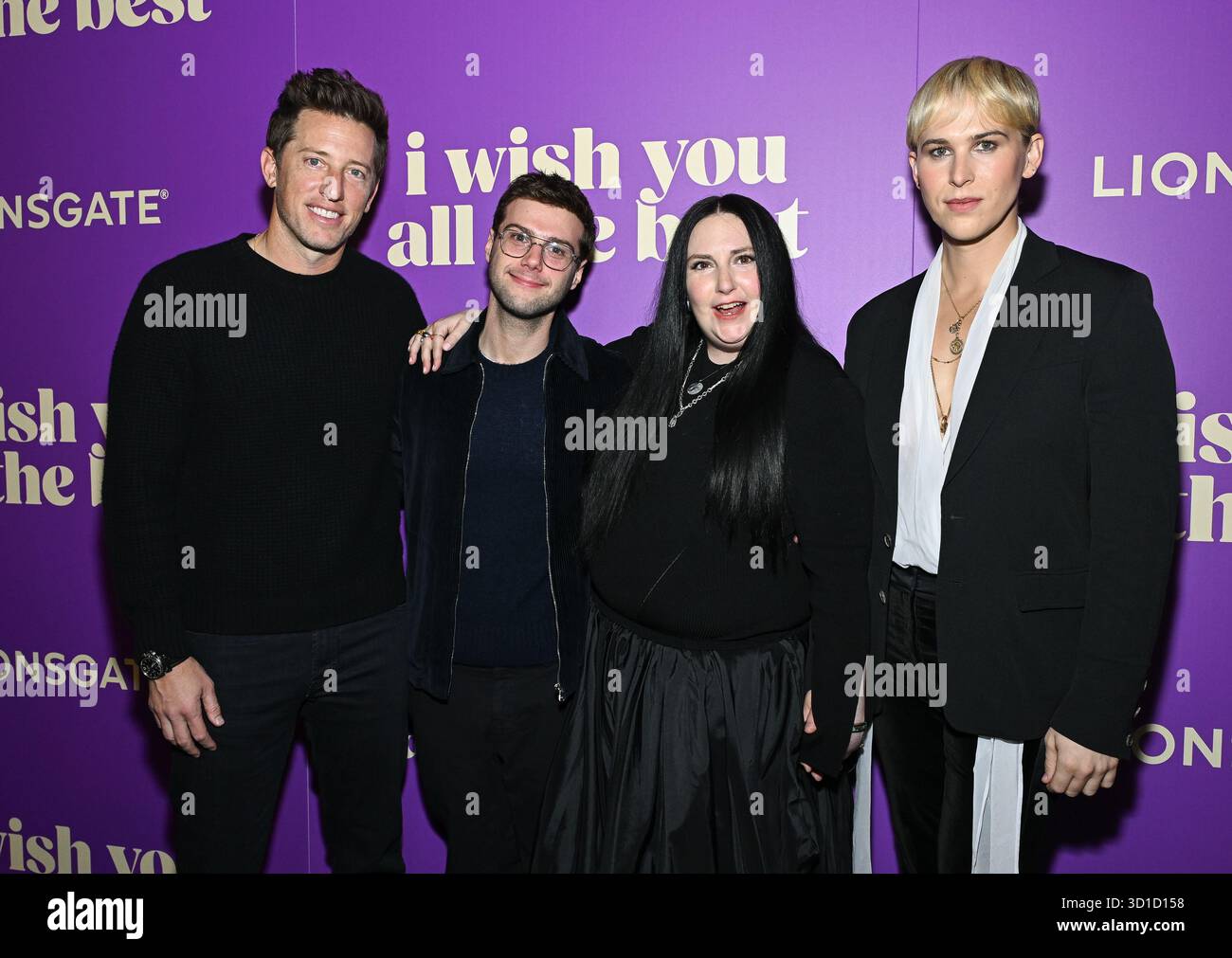Matt Kaplan, left, Braden Bochner, Lena Dunham and Tommy Dorfman attend ...