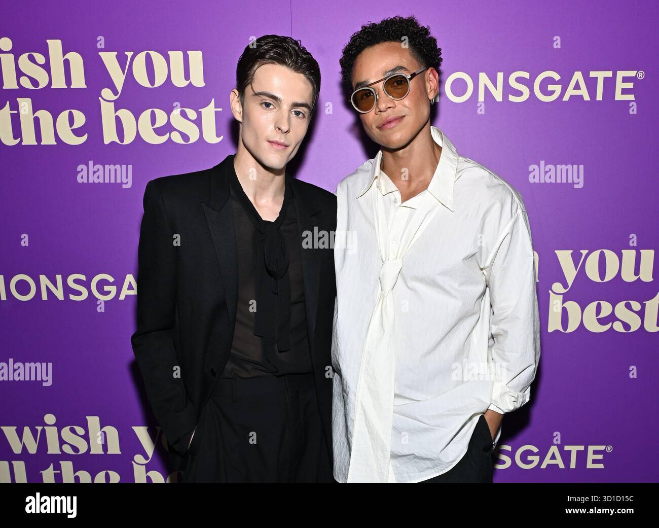 Corey Fogelmanis, left, and Miles Gutierrez-Riley attend the premiere ...