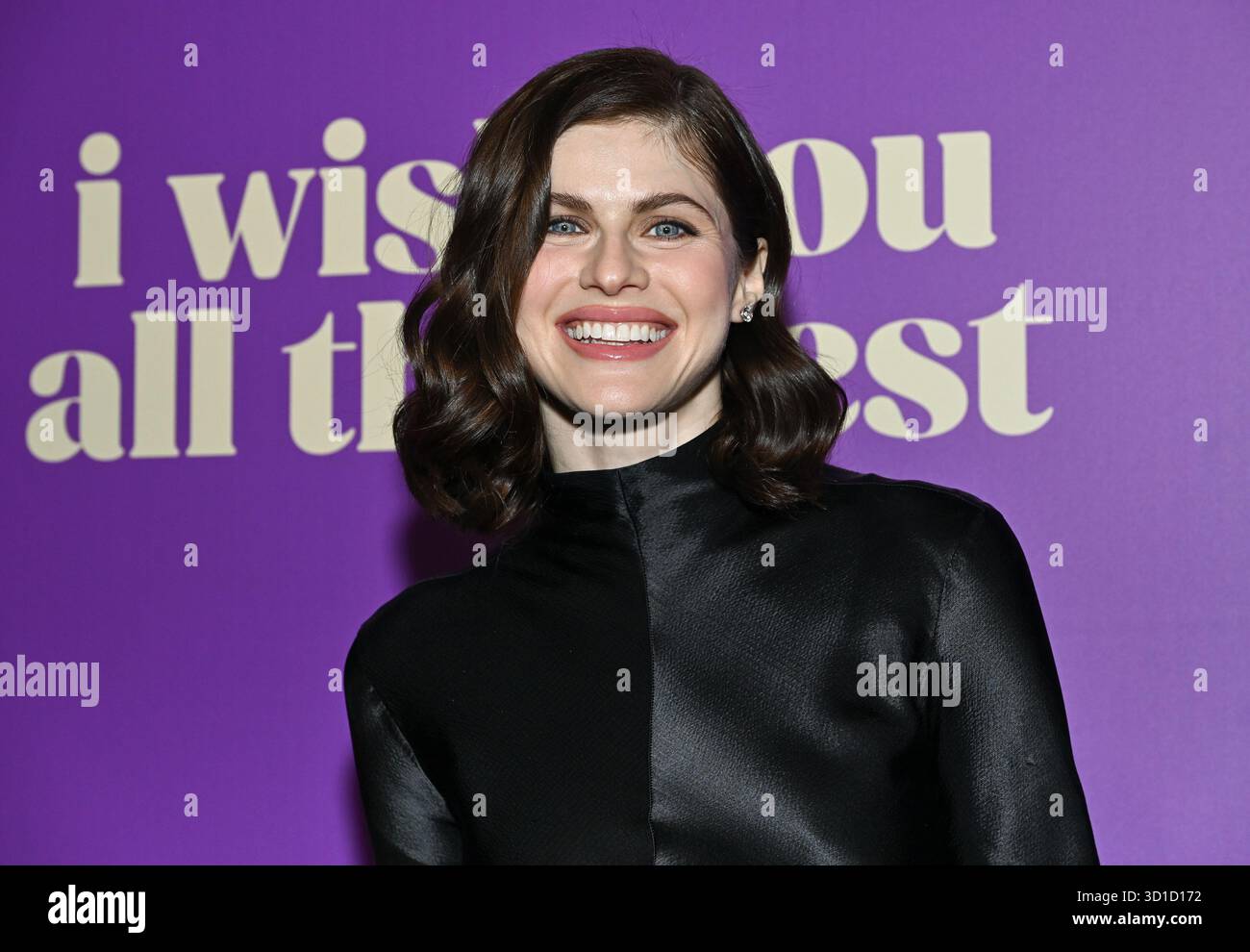 Alexandra Daddario attends the premiere of "I Wish You All the Best" at ...