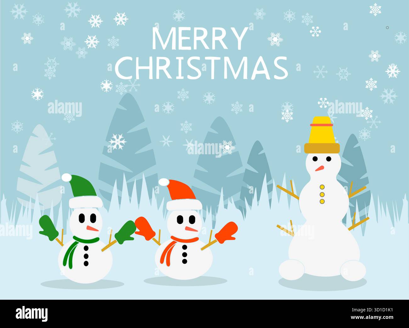 Christmas Winter Scene Stock Vector Image & Art - Alamy