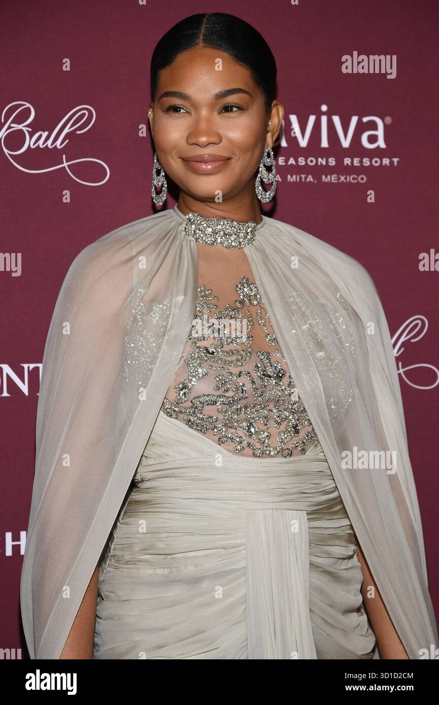 Chanel Iman attends the 27th Annual Angel Foundation at Cipriani Wall ...
