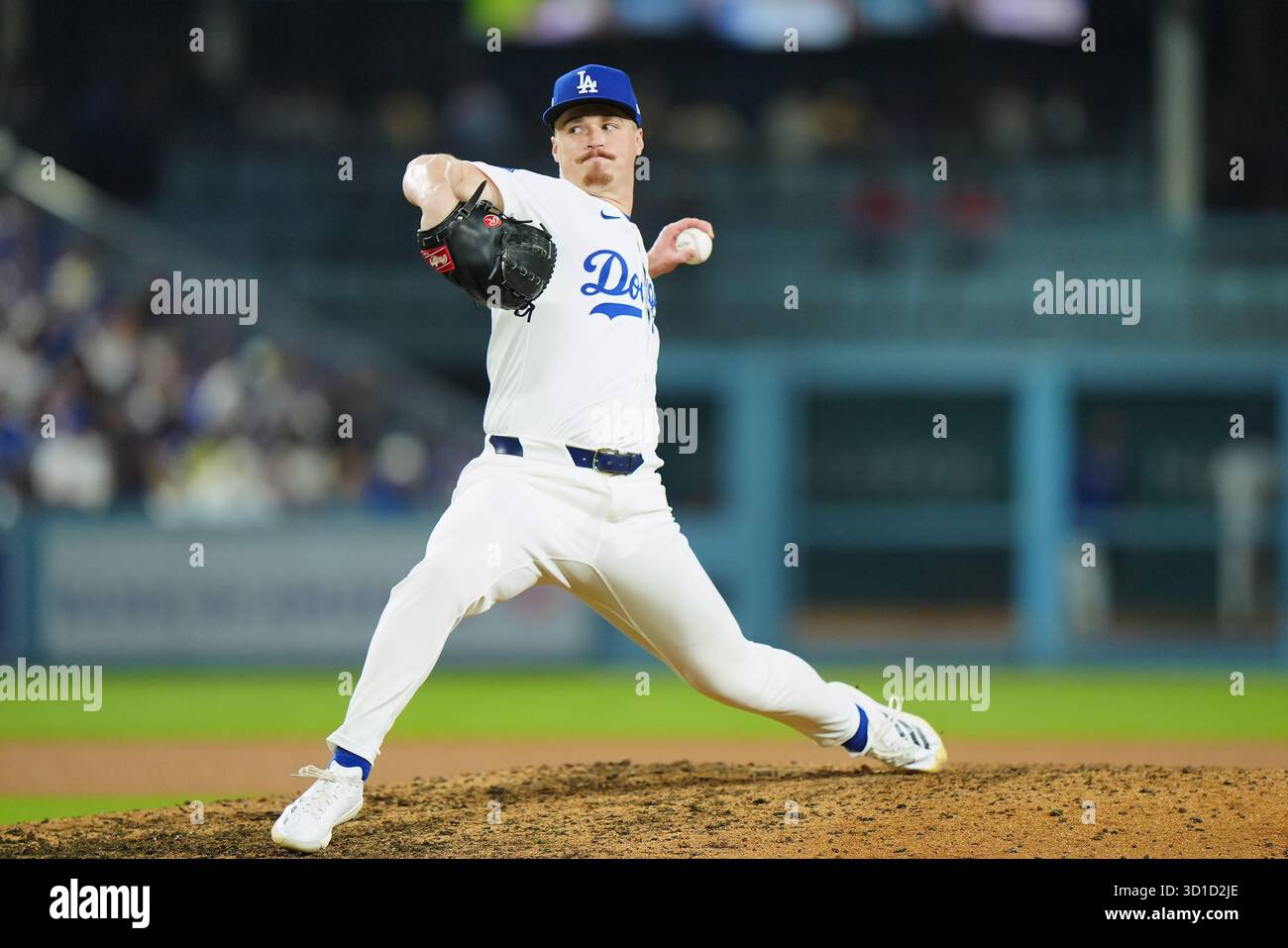 Los Angeles Dodgers pitcher Jack Dreyer delivers against the Toronto ...