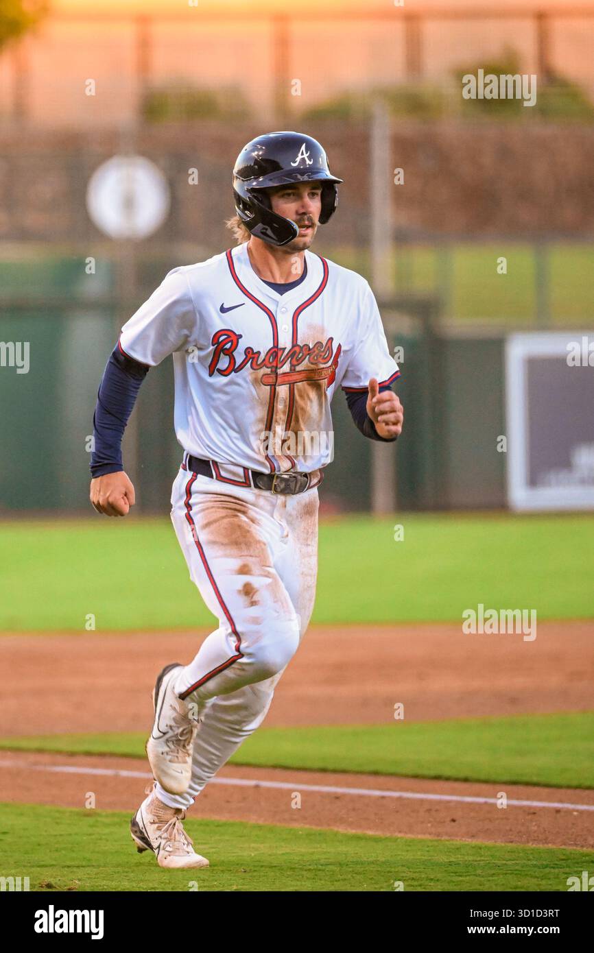 Glendale Desert Dogs second baseman Jim Jarvis (2) scores in the second ...