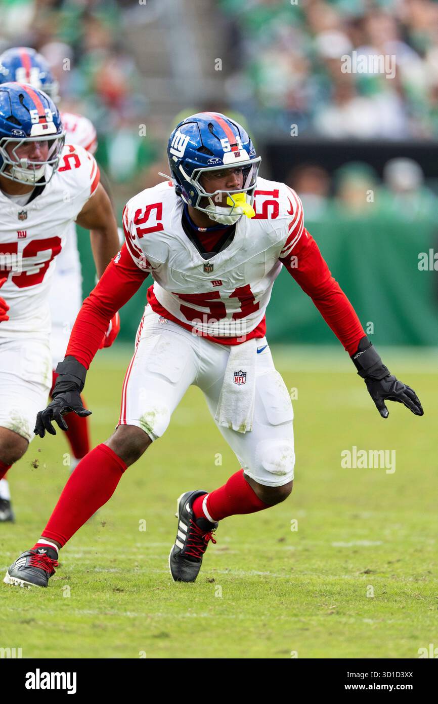 New York Giants linebacker Abdul Carter in action during an NFL ...