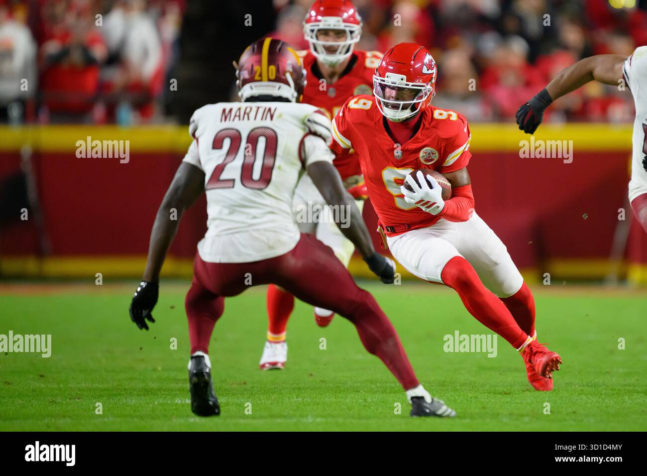 Washington Commanders safety Quan Martin (20) looks to tackle Kansas ...
