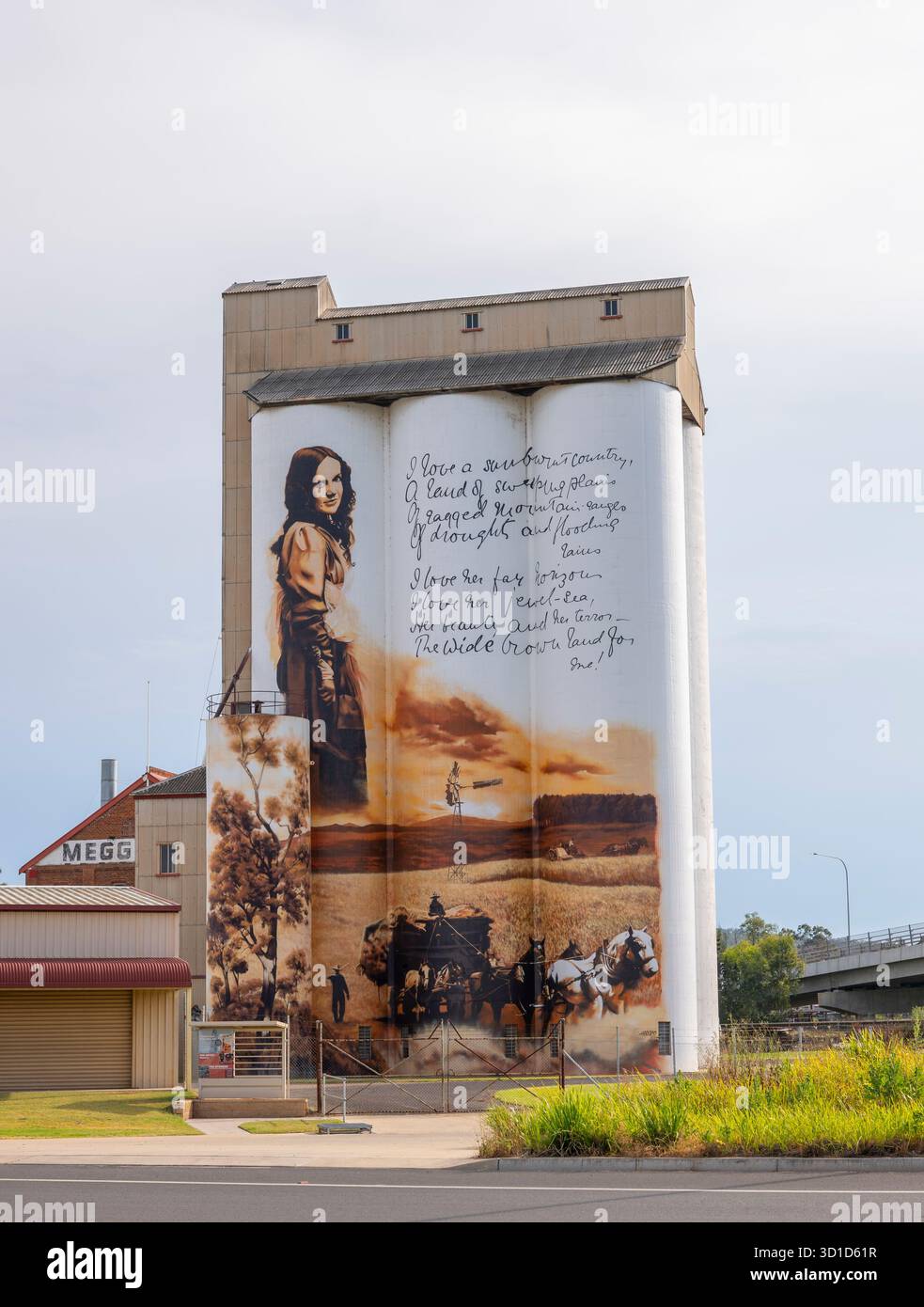 Silo Art by Heesco, Gunnedah, NSW, Australia Stock Photo - Alamy