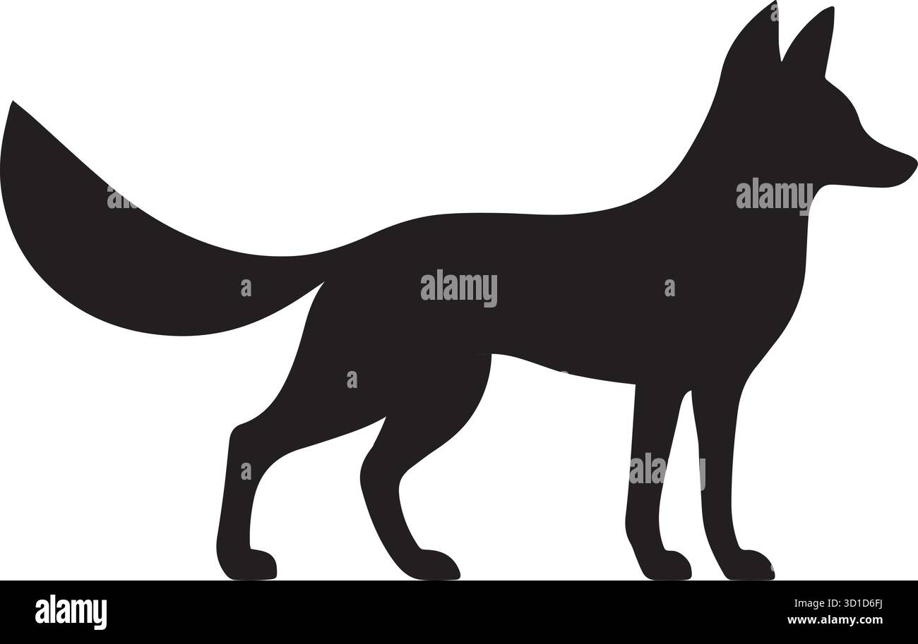 Illustration border fox Stock Vector Images - Alamy