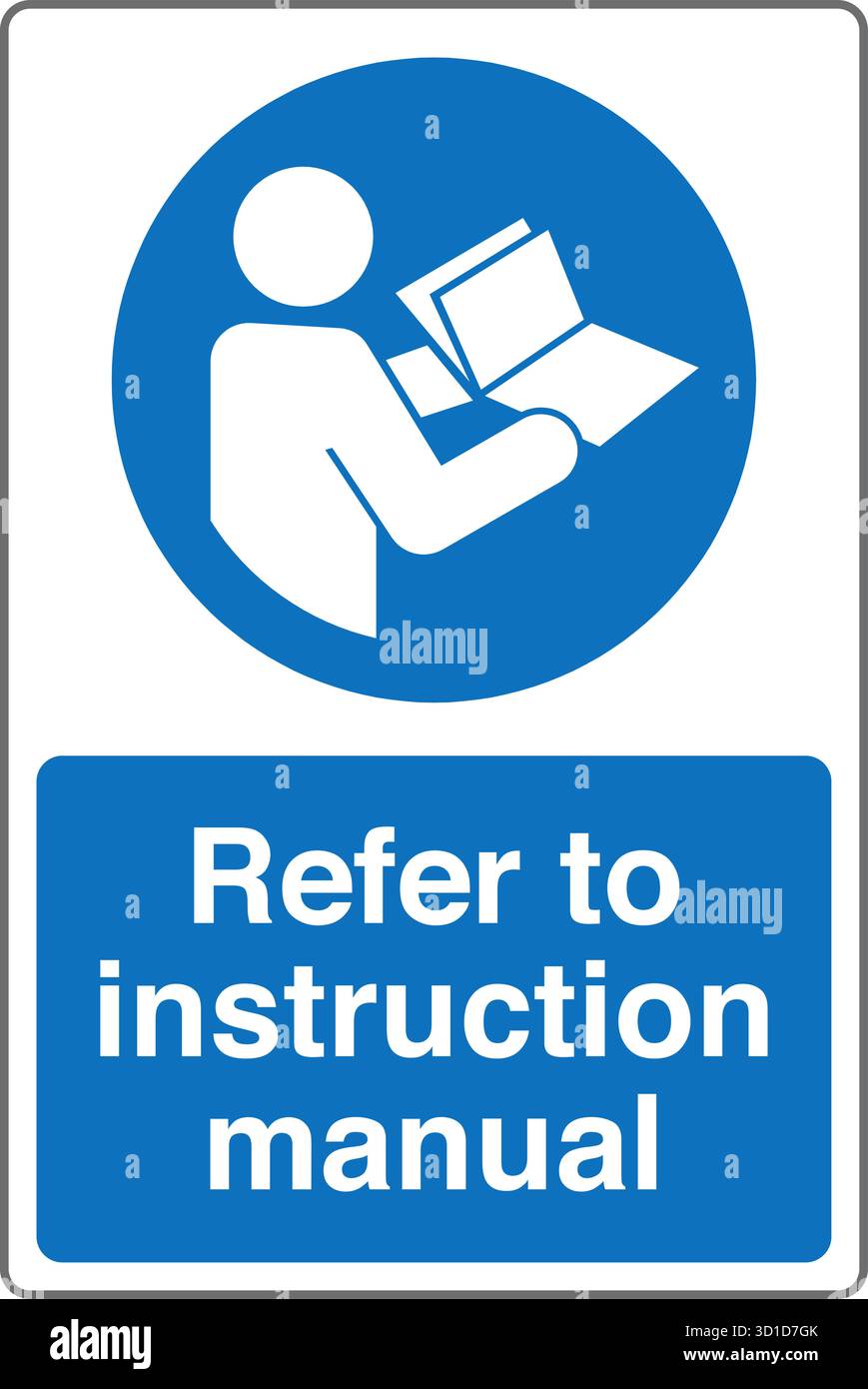 Refer to instructions safety Stock Vector Images - Alamy