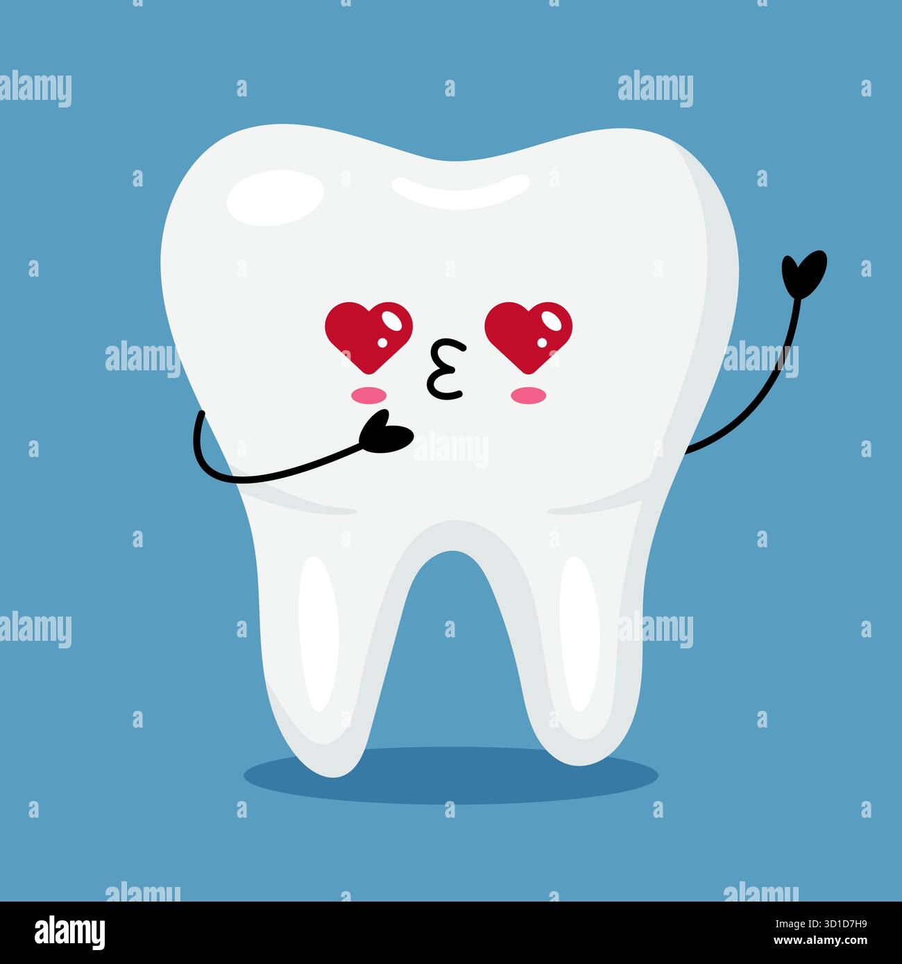 Tooth character fun children Stock Vector Images - Alamy