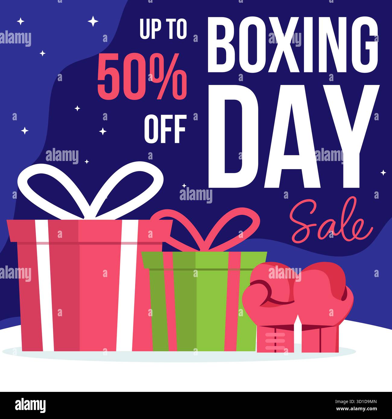 Boxing day shopping in Stock Vector Images - Alamy