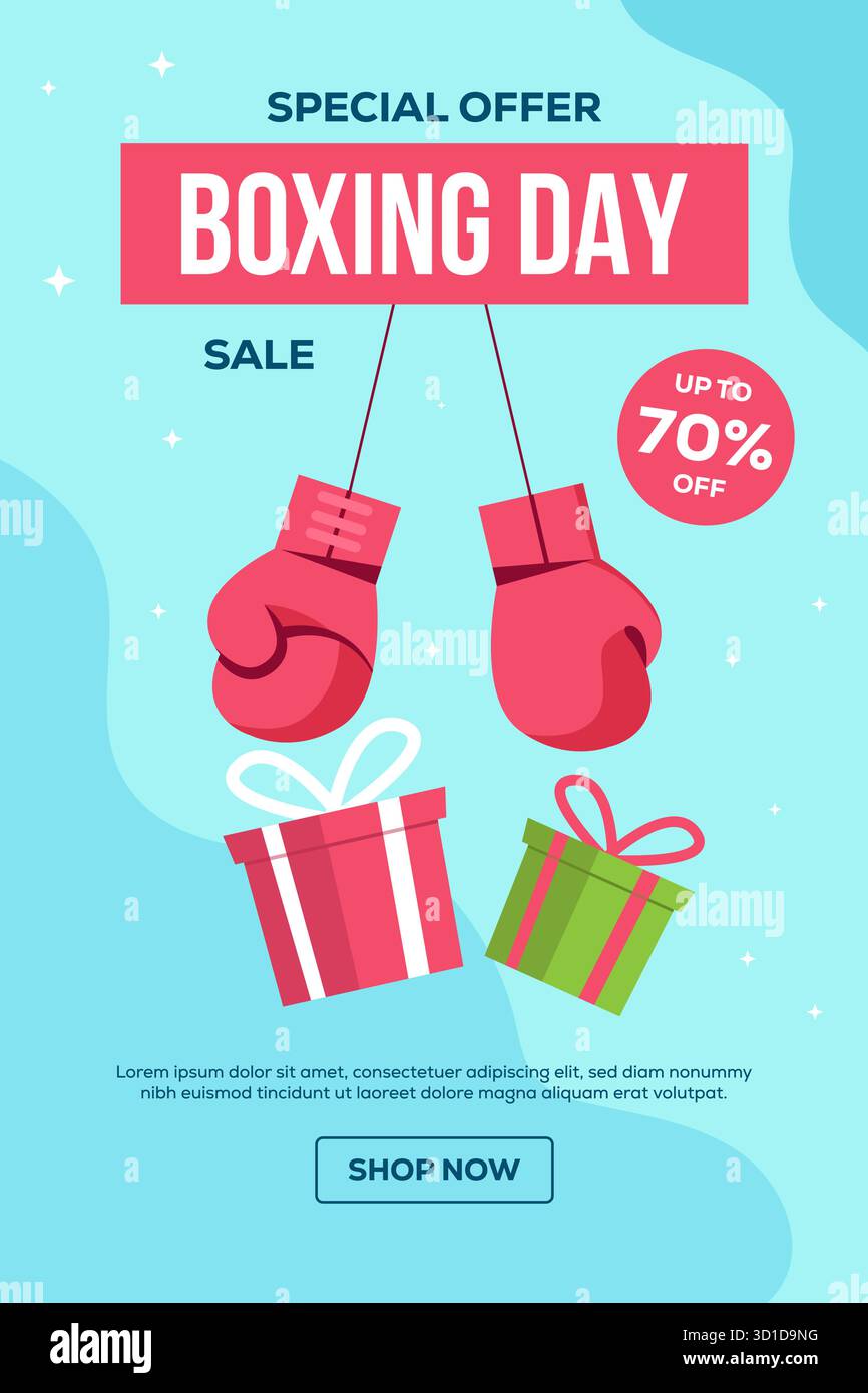 Boxing day shopping in Stock Vector Images - Alamy
