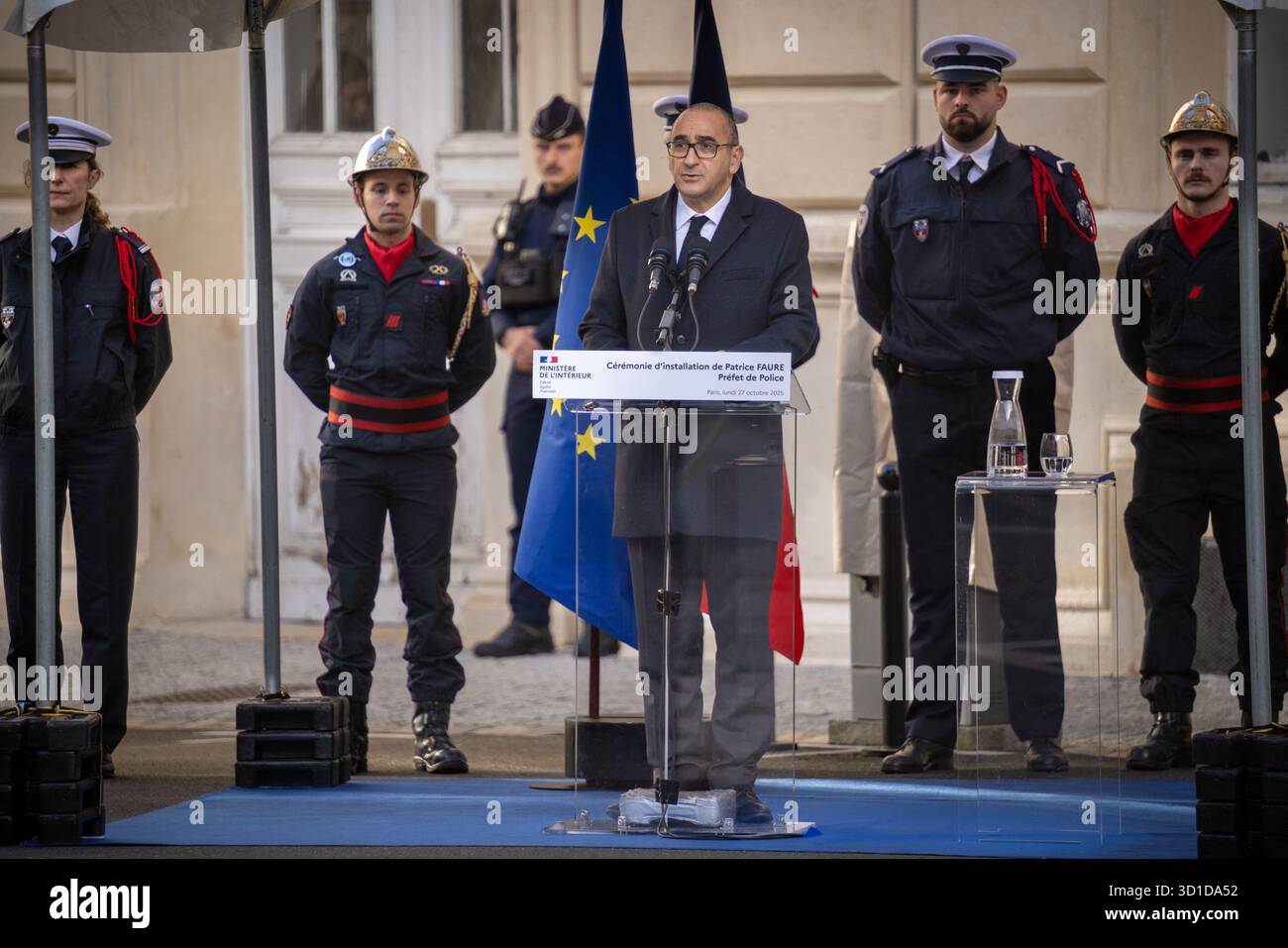 Laurent Nunez (French minister of interior) speech during Installation ...